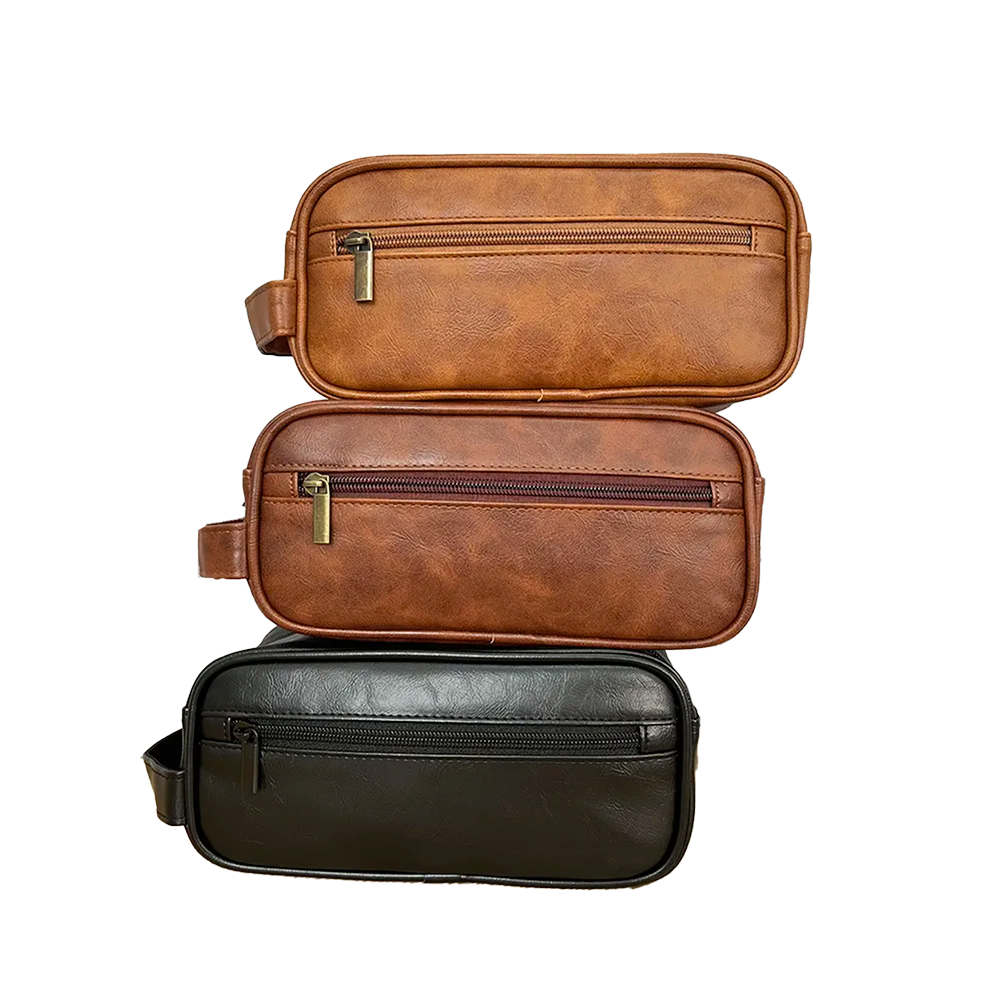 Portable Leather Toiletry Bag — RJ Singer International, Inc.