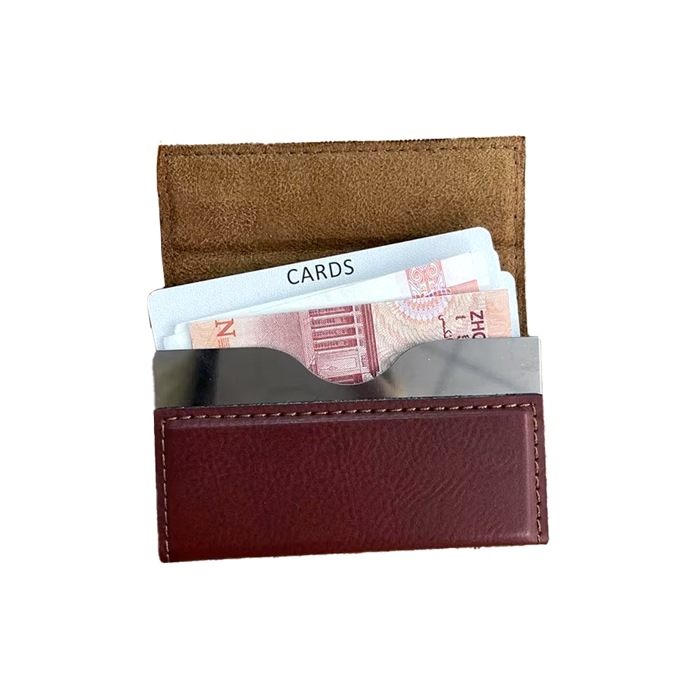 PU Leather Stainless Steel Card Case — RJ Singer International, Inc.